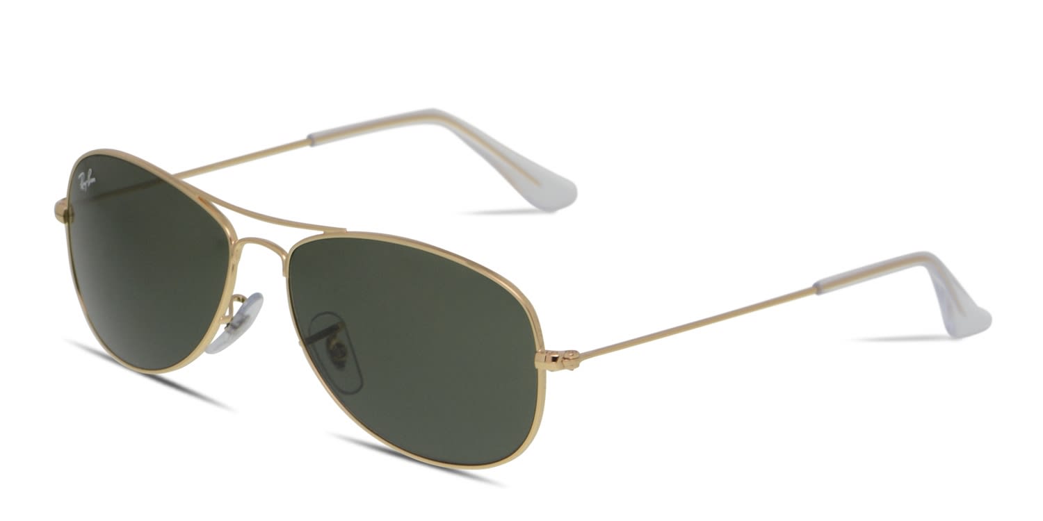 Ray-Ban 3362 Cockpit Gold w/Green/Clear Prescription Sunglasses
