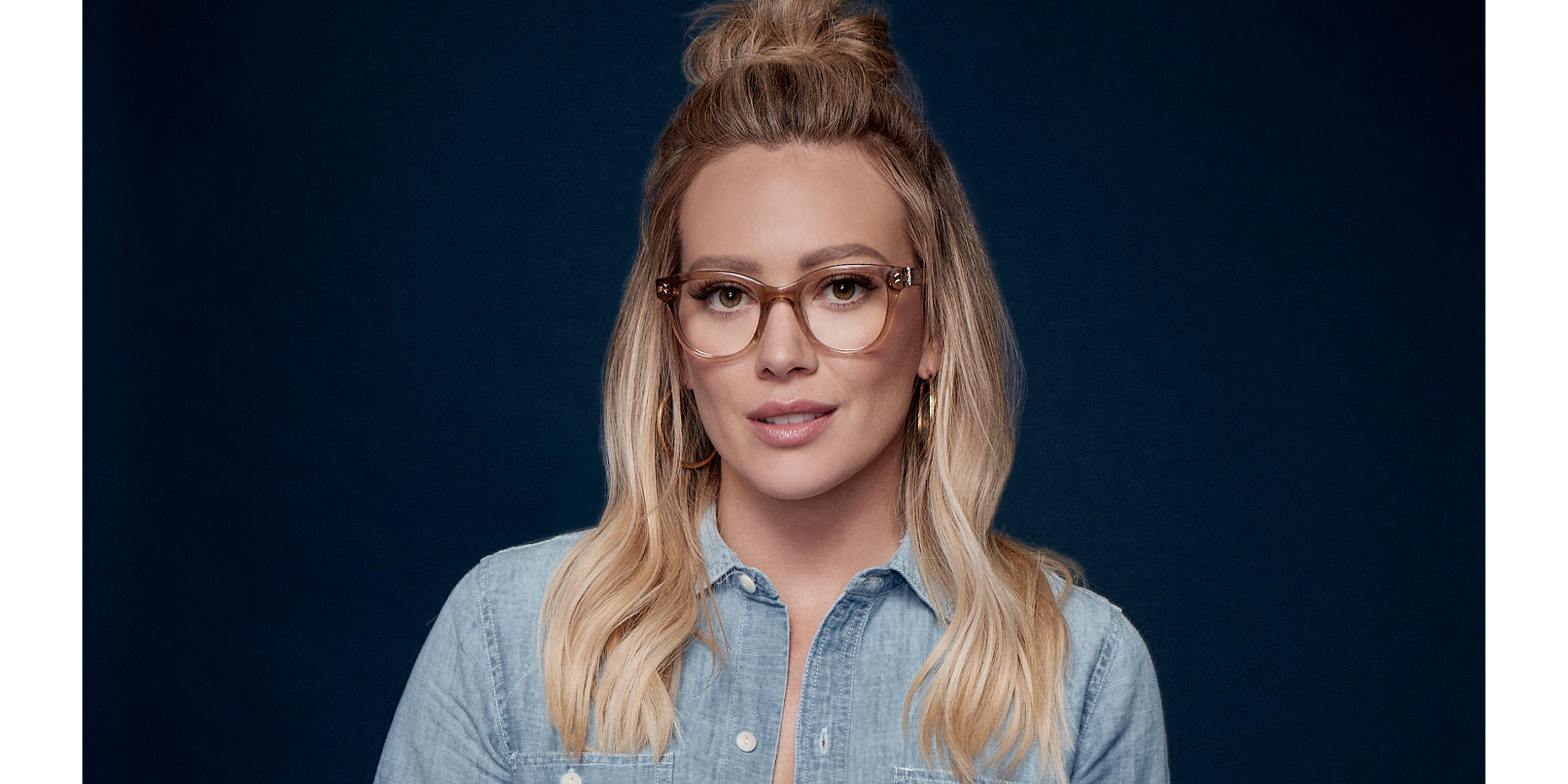 Muse X Hilary Duff Rosa Clear Pink/Silver Prescription Eyeglasses