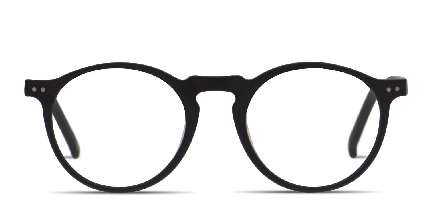 Muse Darian Black w/Clip-on Prescription Eyeglasses