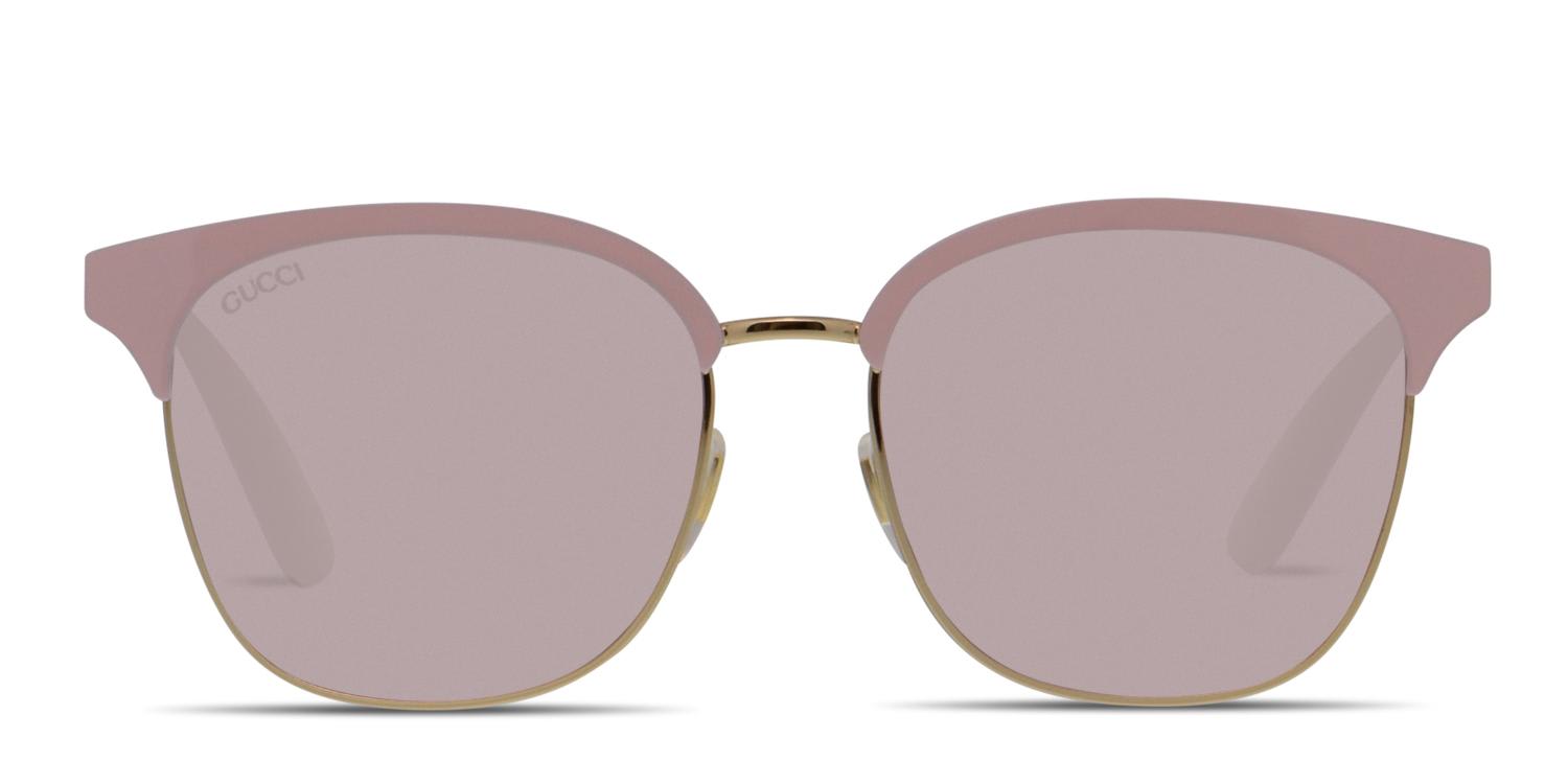 Gucci GG0244S Pink/Gold/White Prescription Sunglasses