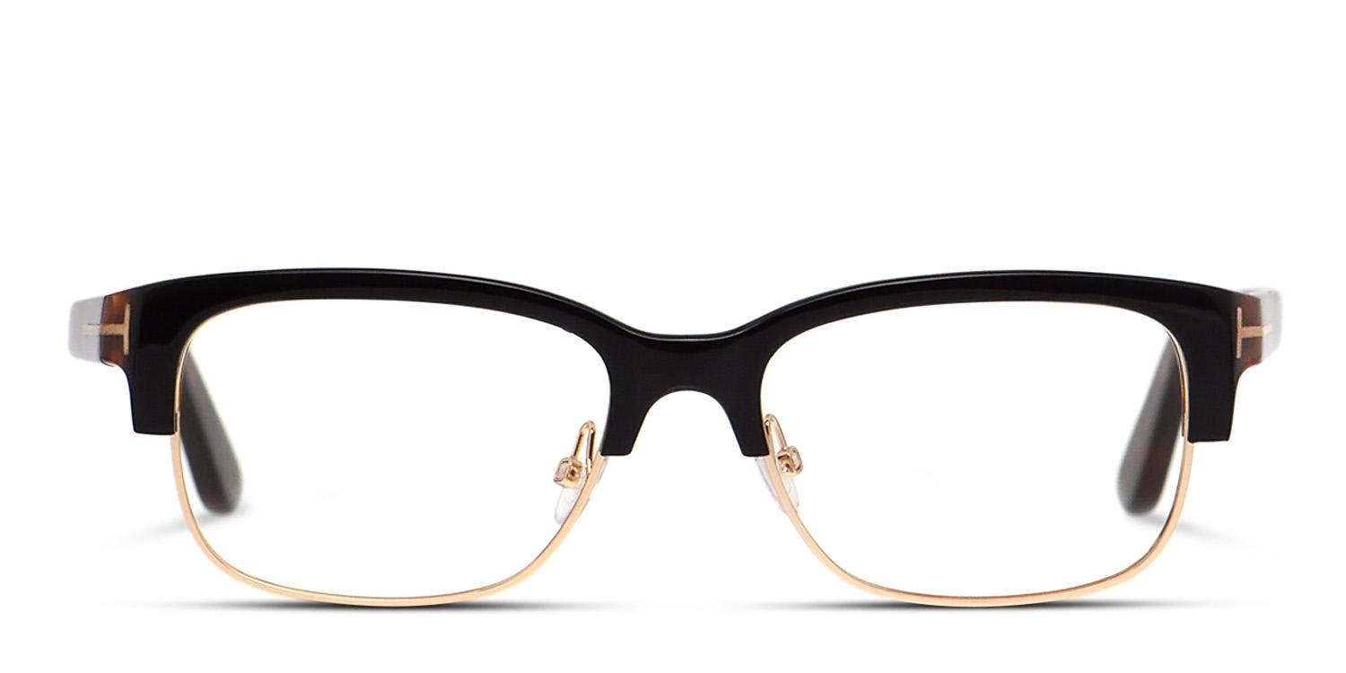 Tom Ford TF5307 Black w/Gold/Tortoise Prescription Eyeglasses