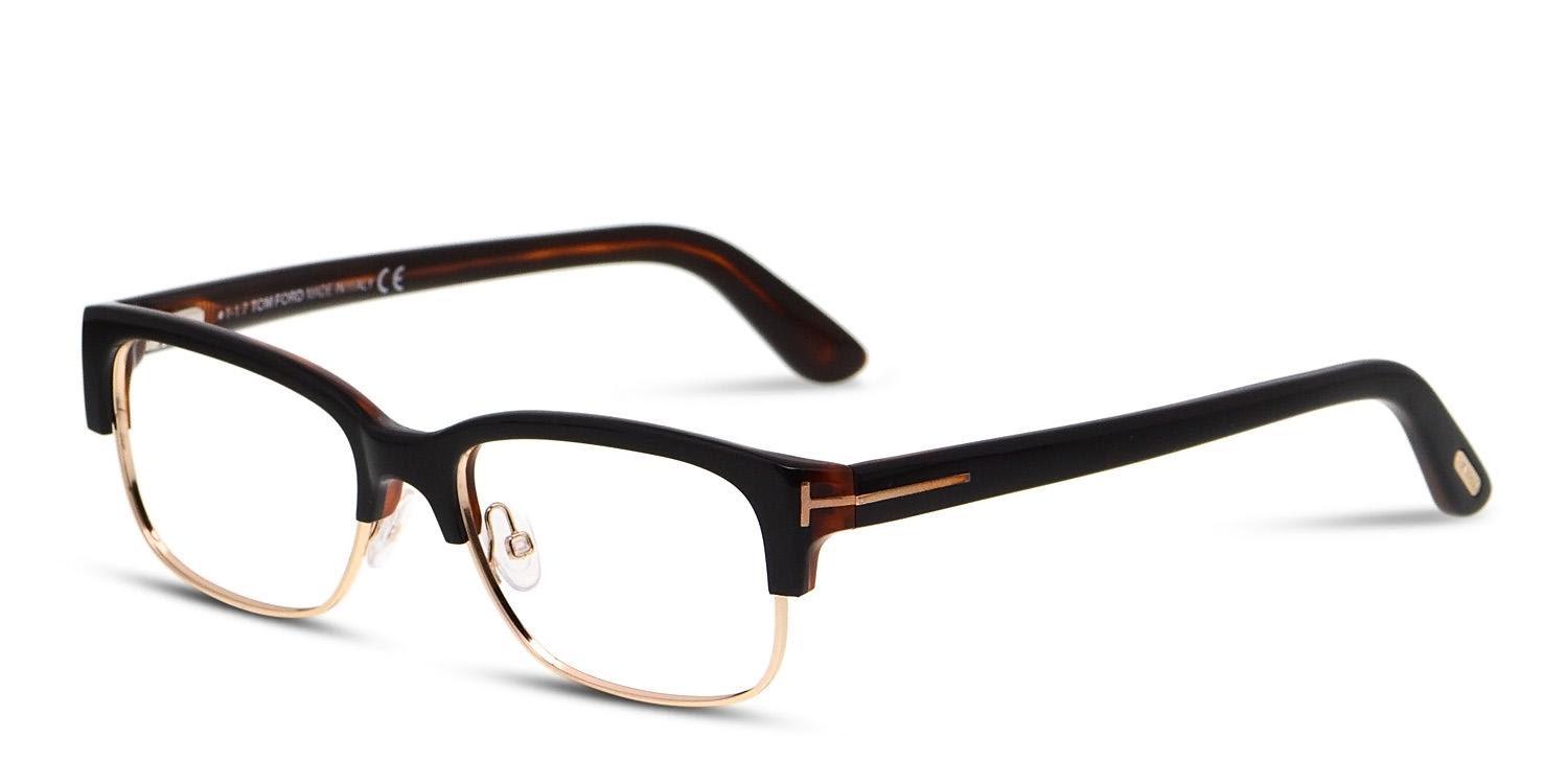 Tom Ford TF5307 Black w/Gold/Tortoise Prescription Eyeglasses
