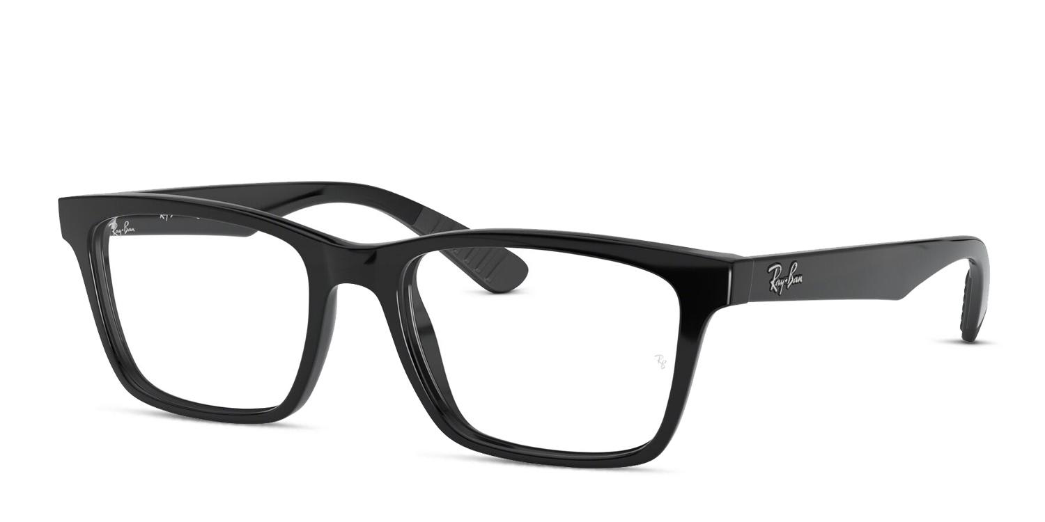 Ray-Ban 7025 Shiny Black Prescription Eyeglasses