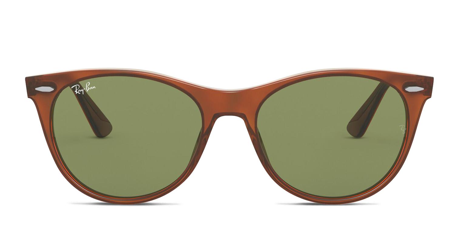 Ray-Ban 2185 Wayfarer II Brown/Olive/Tortoise/Clear Prescription Sunglasses