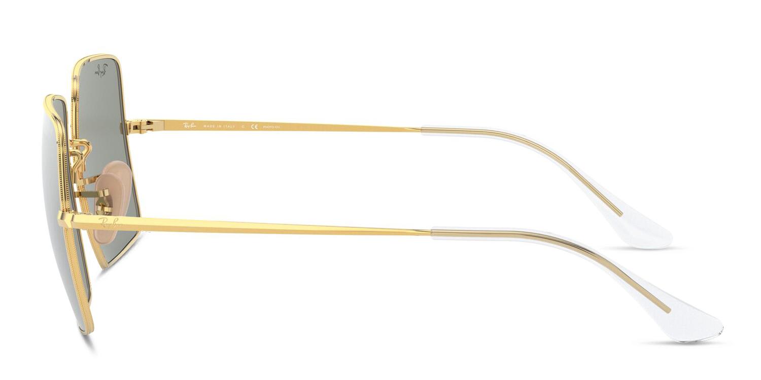 Ray-Ban RB1971 Square Gold/Gray Prescription Sunglasses