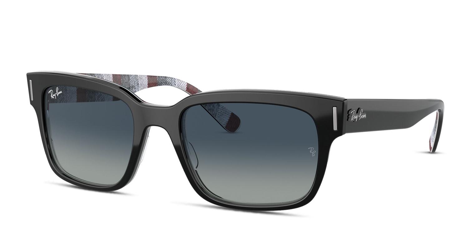 Ray-Ban RB2190 Jeffrey Black/Gray/Burgundy Prescription Sunglasses