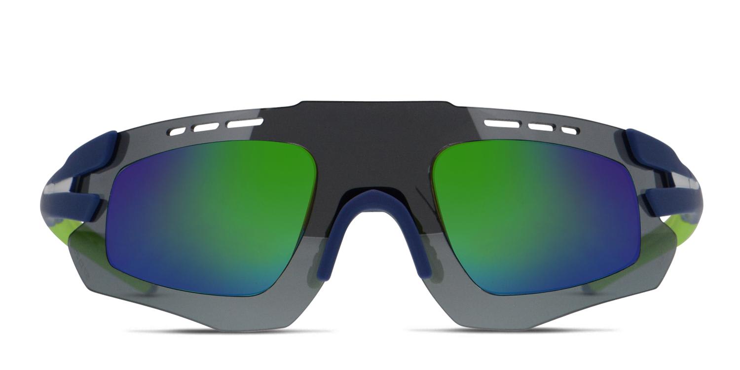 Progear Sprinter S-1284 Gray/Clear/Blue/Green Prescription Sunglasses