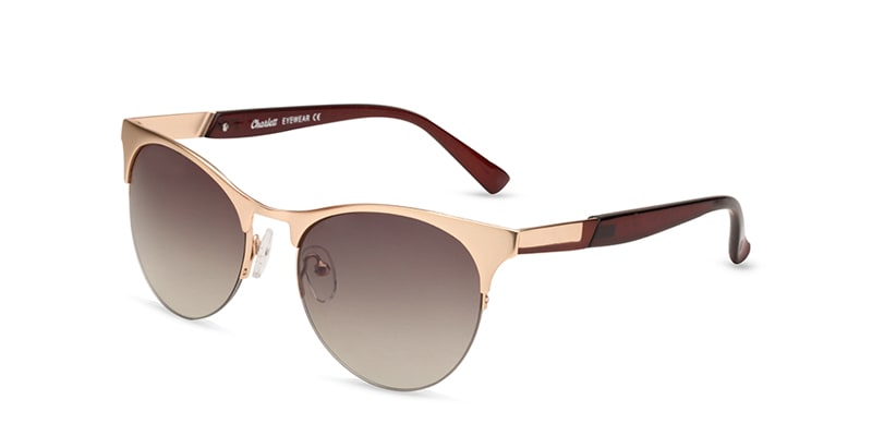 Zane Rose Gold/Brown Prescription Sunglasses