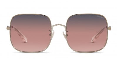 Coach HC7133 pink, gold frame with burgundy gradient lenses. Lenses ...