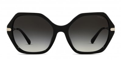 Coach HC8295 gray , red frame with burgundy grey gradient lenses