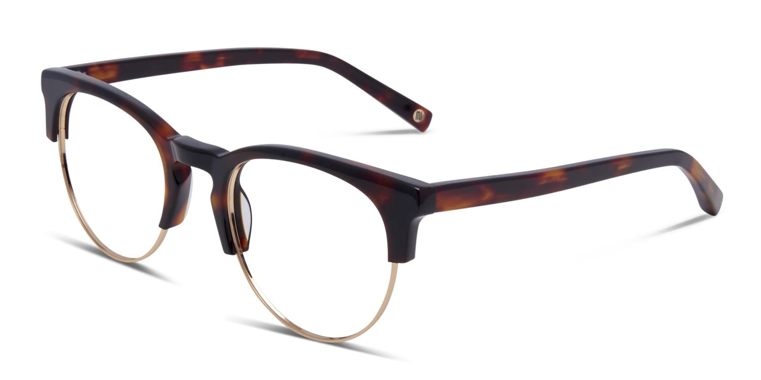 Muse X Hilary Duff Henrietta Tortoise w/Gold Prescription Eyeglasses
