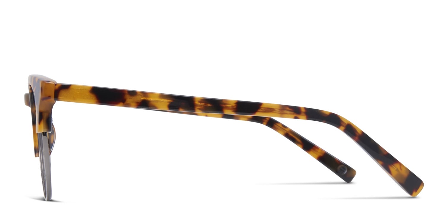 Muse X Hilary Duff Henrietta Tortoise/Gunmetal Prescription Eyeglasses