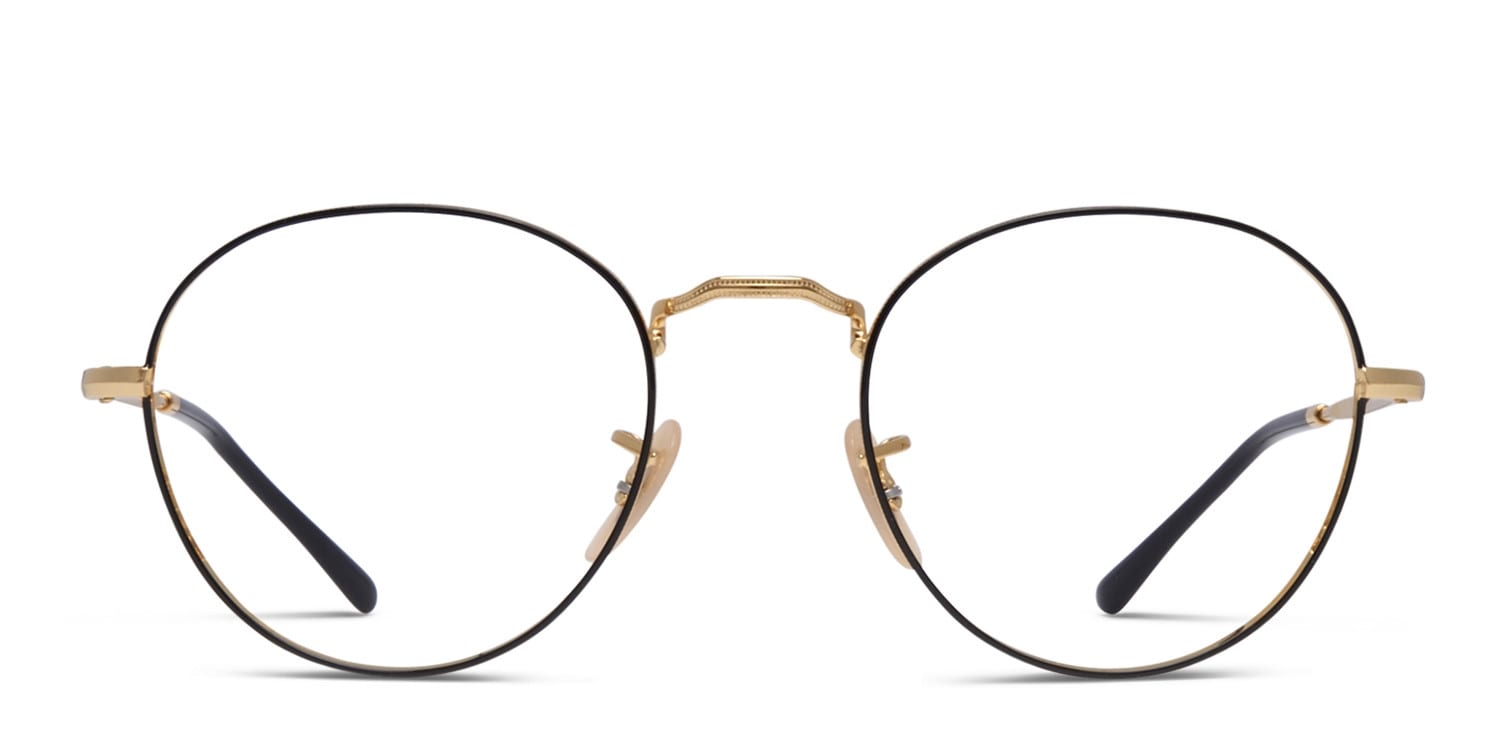 Ray-Ban 3582V Black w/Gold Prescription Eyeglasses