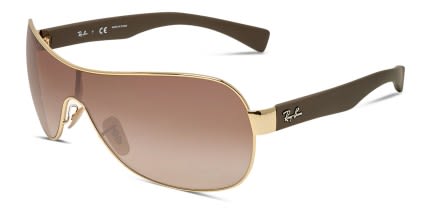 Ray-Ban 3471 Gold w/Brown Sunglasses