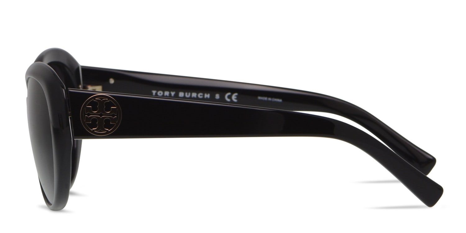 Tory Burch TY7005 Shiny Black Prescription Sunglasses