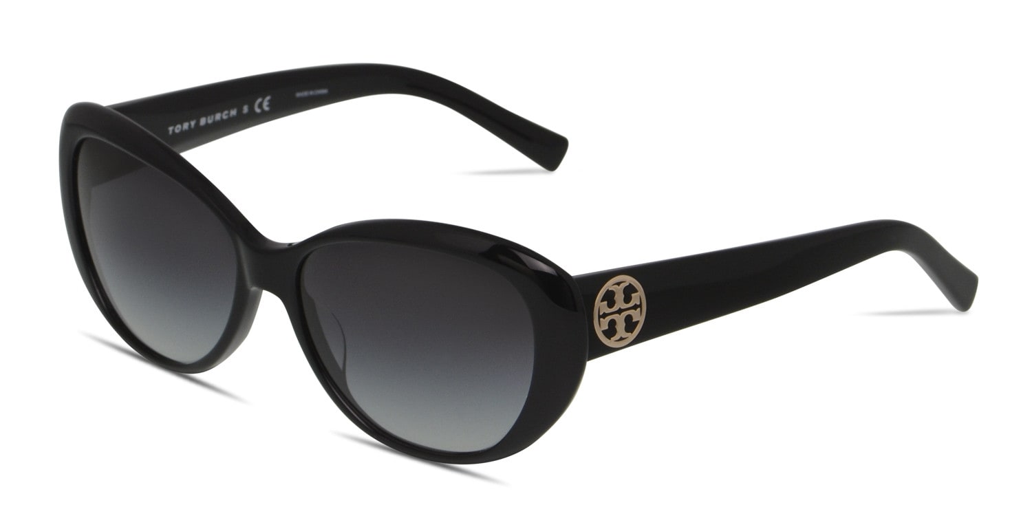 Tory Burch TY7005 Shiny Black Prescription Sunglasses