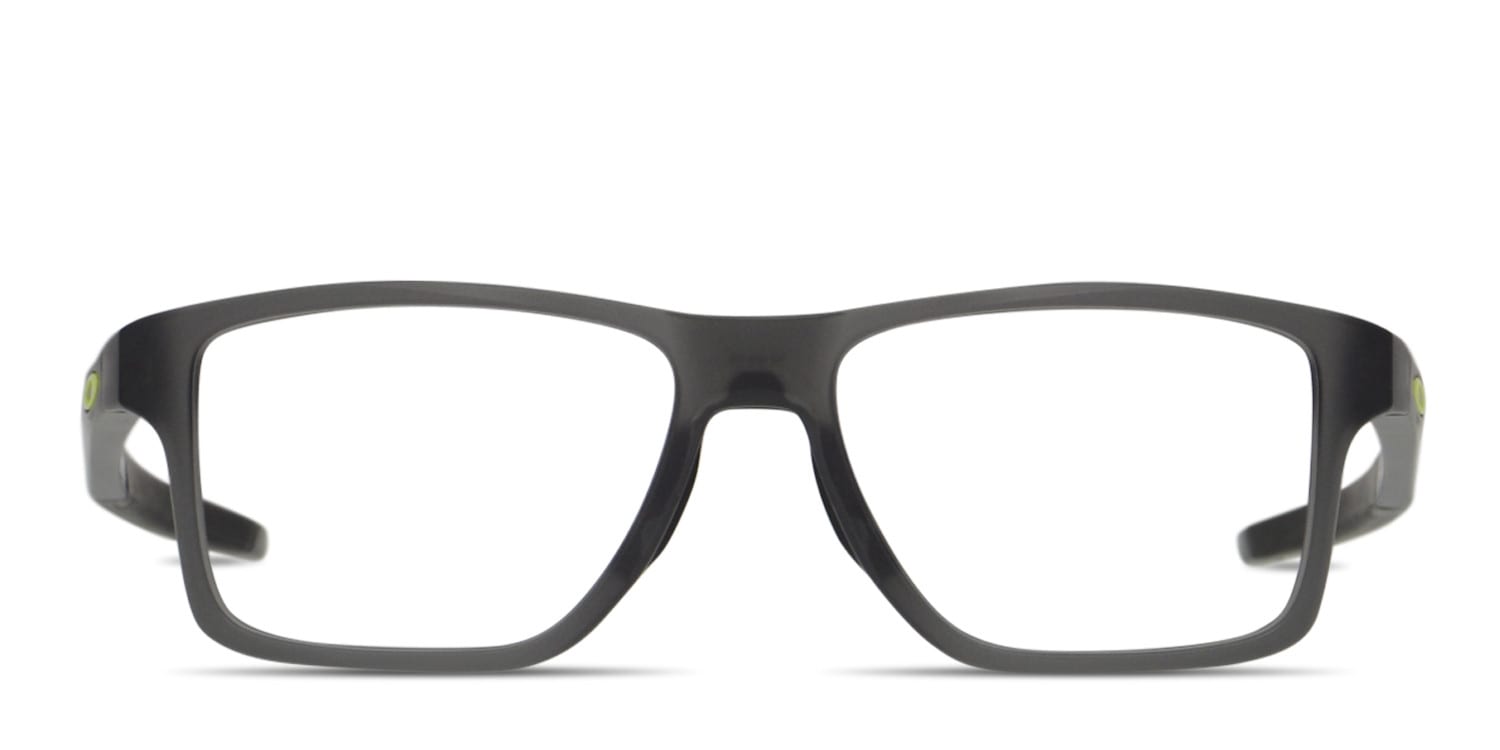 Oakley Chamfer Squared Gray Eyeglasses | Includes Free Rx Lenses ...