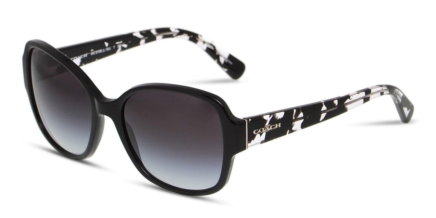 Coach HC8166 Shiny Black Prescription Sunglasses