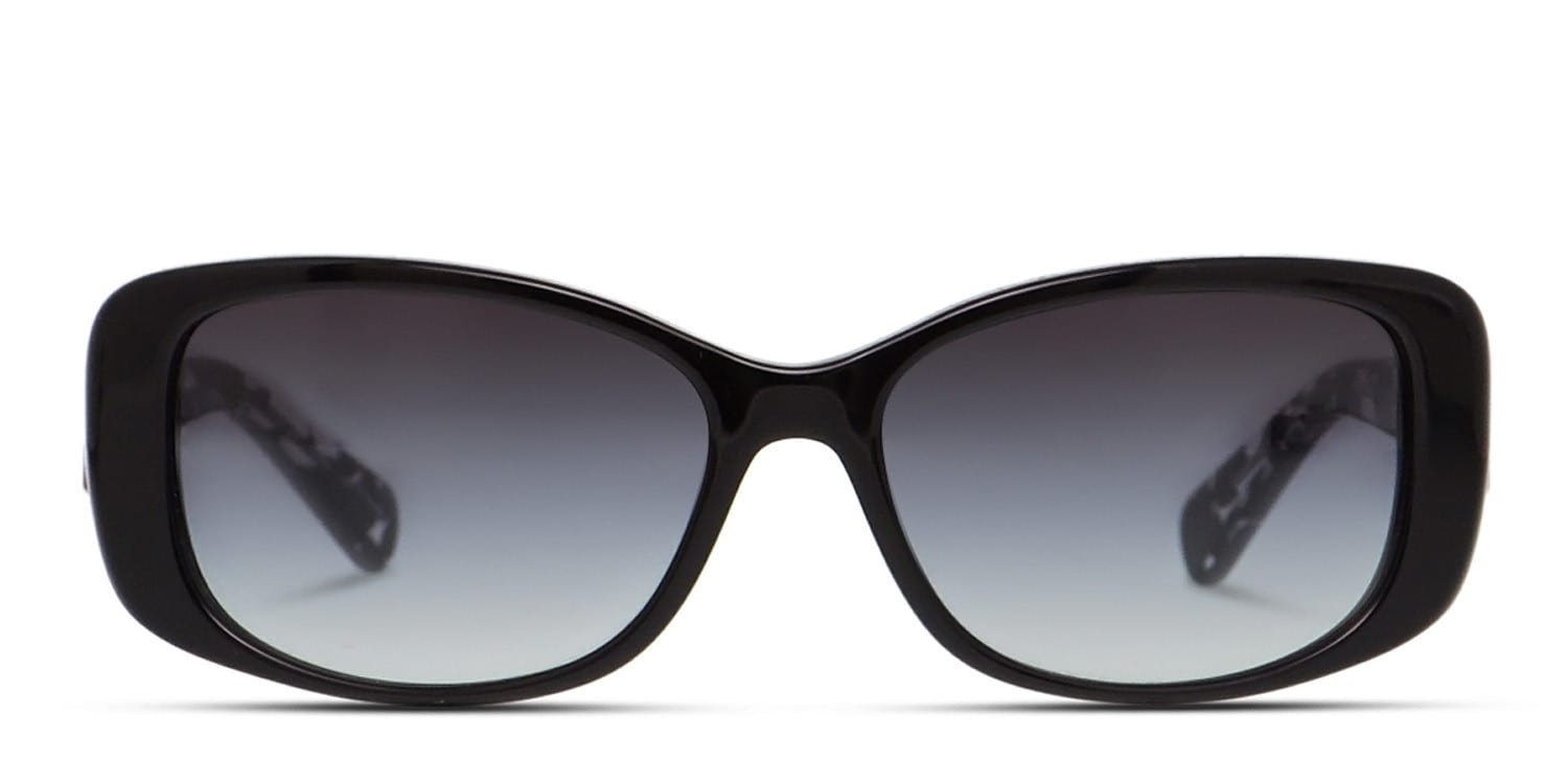 Coach HC8168 Shiny Black Prescription Sunglasses - 50% Off Lenses