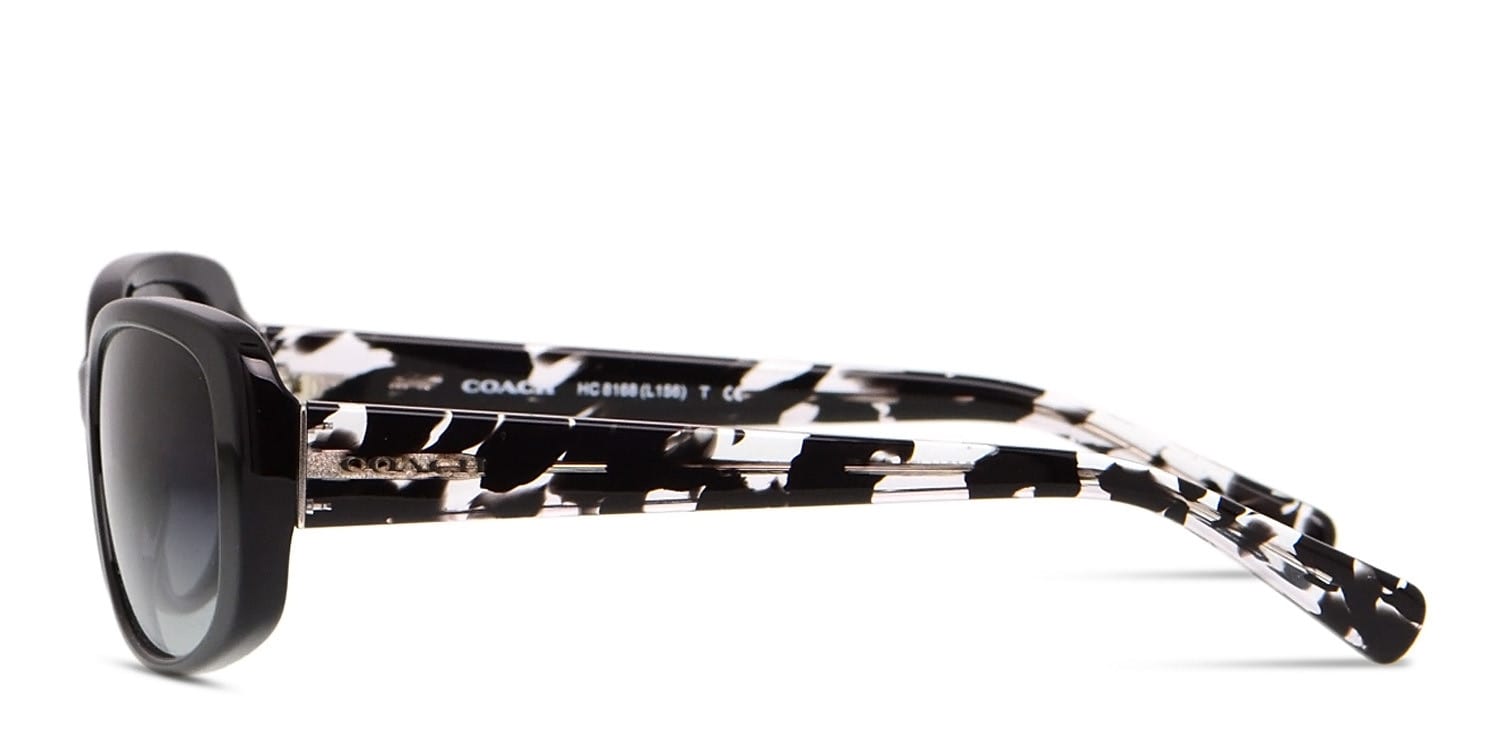 Coach HC8168 Shiny Black Prescription Sunglasses