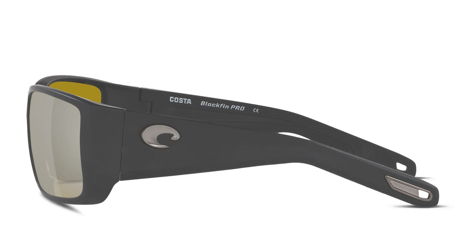 Costa Del Mar 6S9078 Blackfin Pro black frame with sunrise silver ...