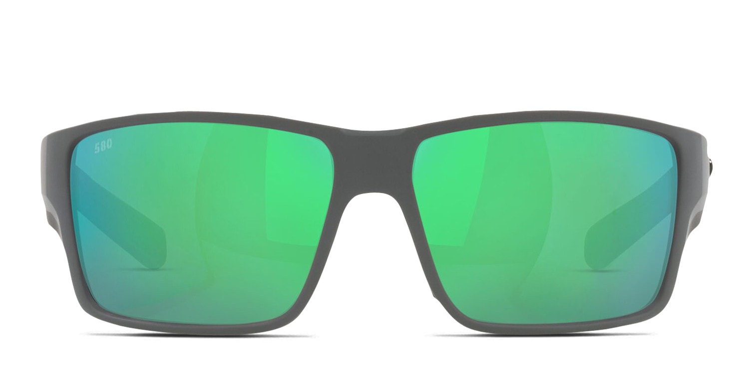 Costa Del Mar 6S9080 Reefton Pro gray frame with green mirrored 580g ...