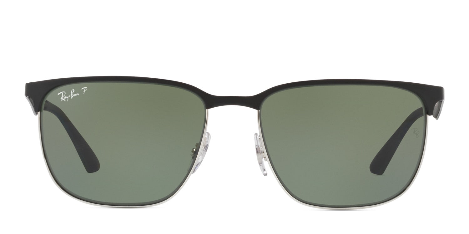 Ray-Ban 3569 Shiny Black w/Green Polarized