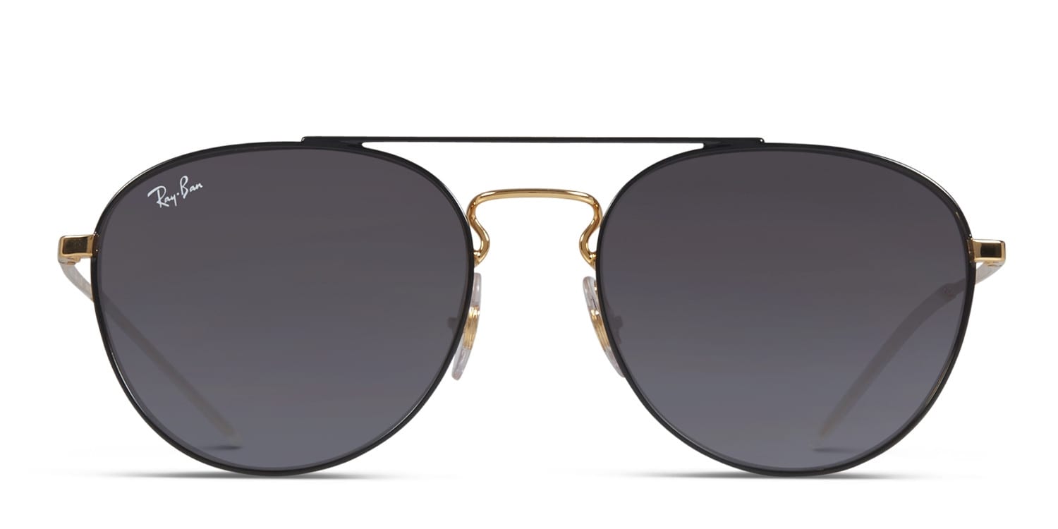 Ray-Ban 3589 Black w/Gold Prescription Sunglasses - 50% Off Lenses
