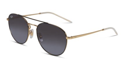 Ray-Ban 3589 Black w/Gold Prescription Sunglasses - 50% Off Lenses