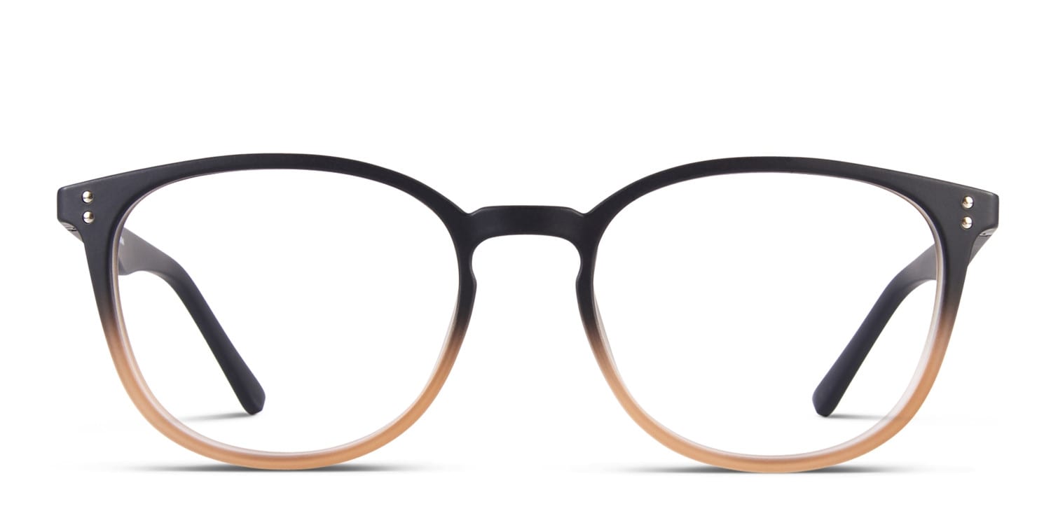 Ottoto Thiago Black w/Brown Prescription Eyeglasses