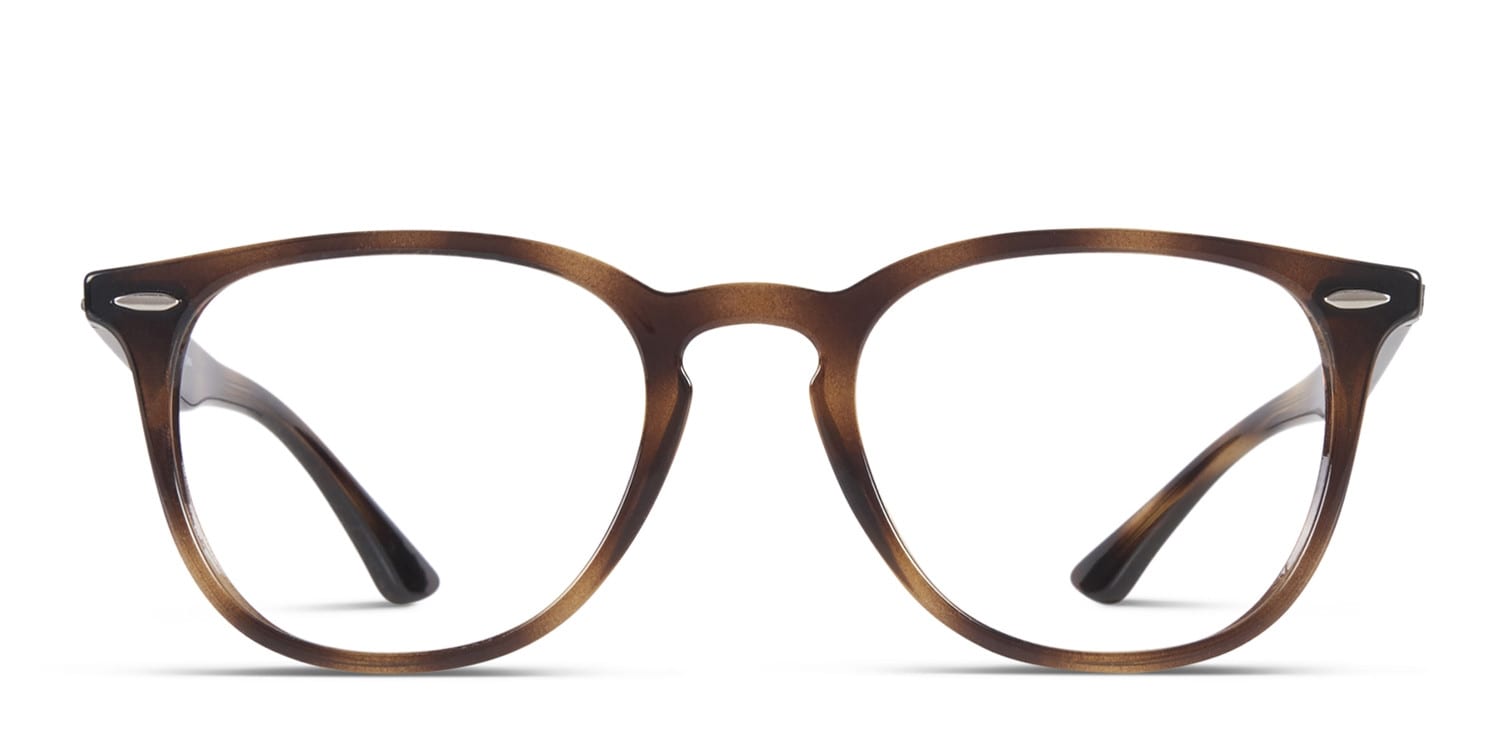 Ray-Ban 7159 Brown w/Tortoise Prescription Eyeglasses