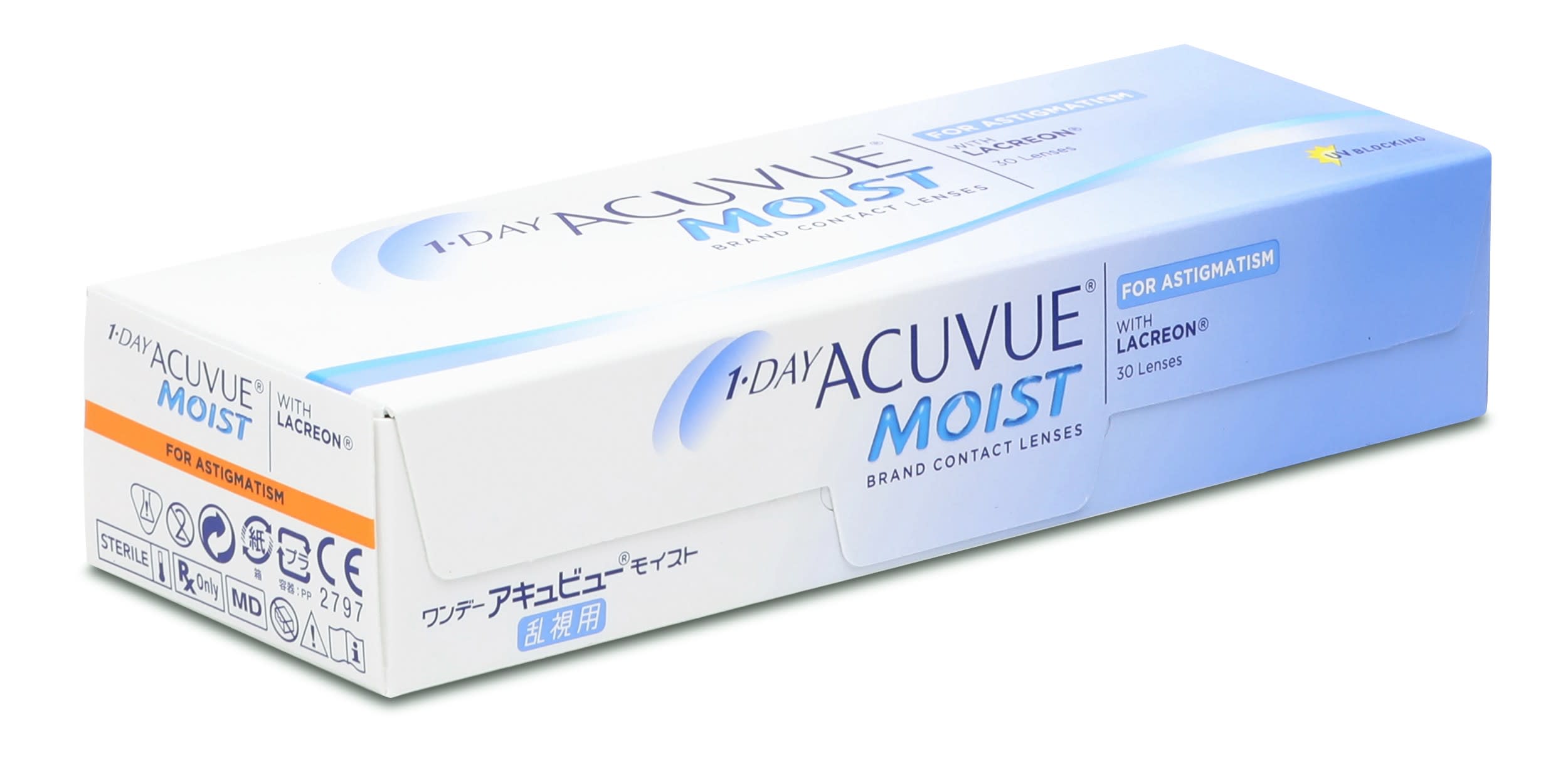 1-Day Acuvue Moist Astig 30pk Contact Lenses online | GlassesUSA
