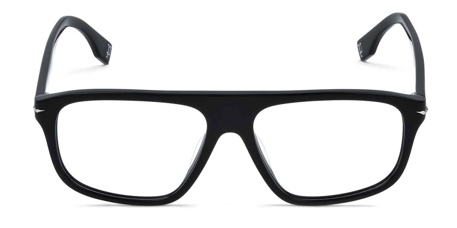 Police Champ 12 VPLQ65 Shiny Black Prescription Eyeglasses