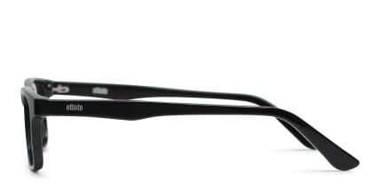 Ottoto Ellsworth Shiny Black Eyeglasses | Includes Free Rx Lenses ...