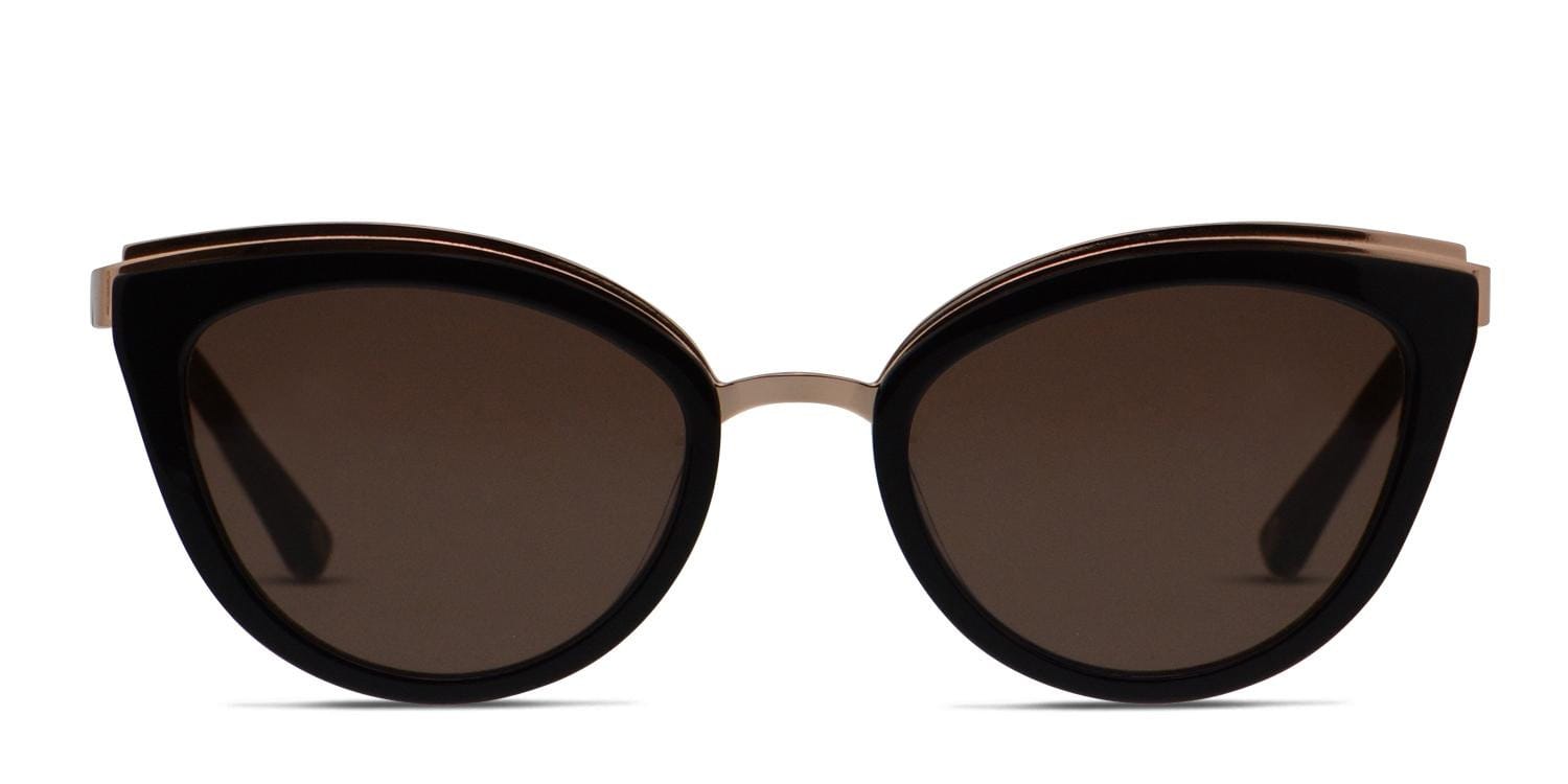Muse Wilde Clear Black, Gold Prescription Sunglasses - 50% Off Lenses