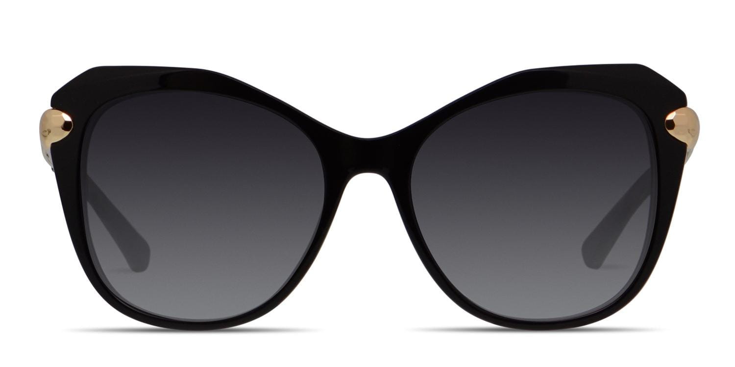 Lynx Shiny Black Prescription Sunglasses