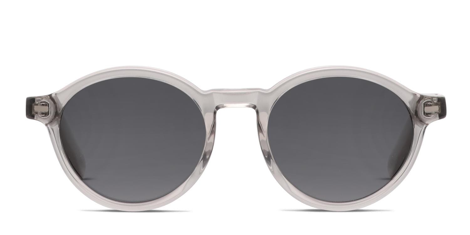Muse M Round Gray, Clear Prescription Sunglasses - 50% Off Lenses