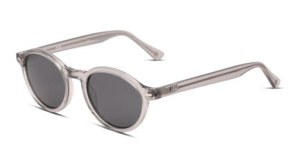 Muse M Round Gray, Clear Prescription Sunglasses - 50% Off Lenses