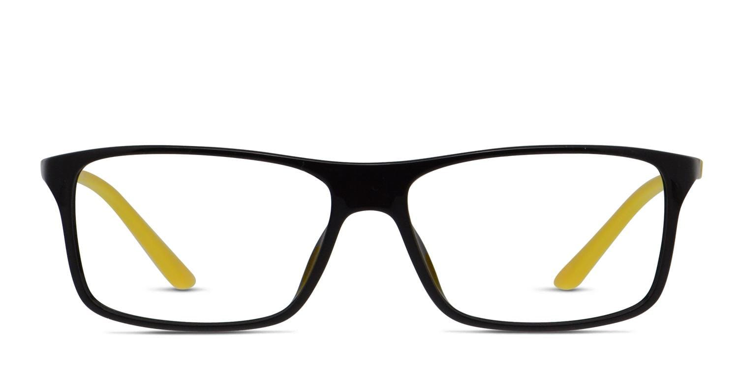 Starck Eyes SH1043X Shiny Black/Yellow Eyeglasses | Includes Free Rx ...