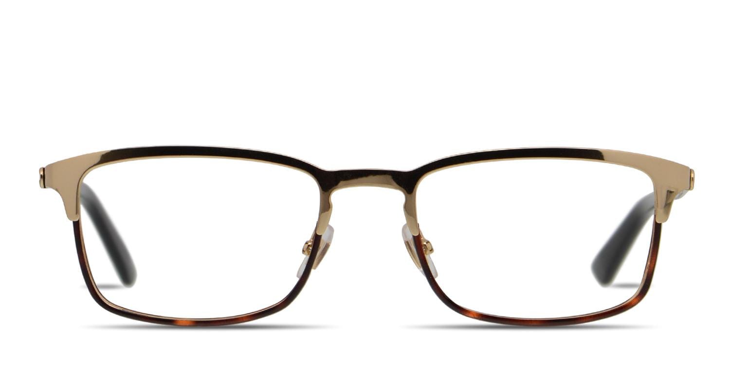Gucci GG0135O Gold/Tortoise Prescription Eyeglasses