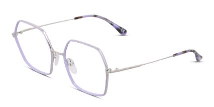 Tom Ford TF5615-B Purple/Silver Eyeglasses | Includes Free Rx Lenses ...