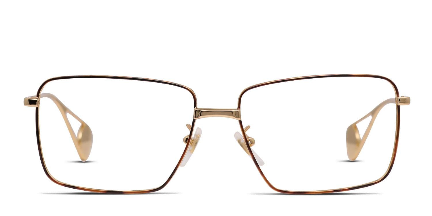 Gucci GG0439O Gold/Tortoise Eyeglasses | Includes Free Rx Lenses ...