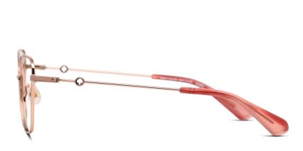 Kate Spade Journee Rose Gold Eyeglasses | Includes Free Rx Lenses ...