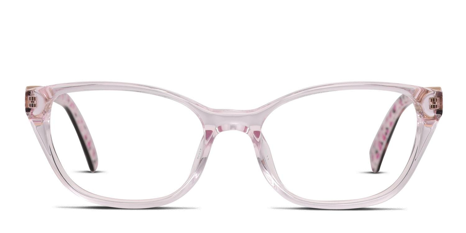 Kate Spade Emmalee Pink/Clear Eyeglasses | Includes Free Rx Lenses ...