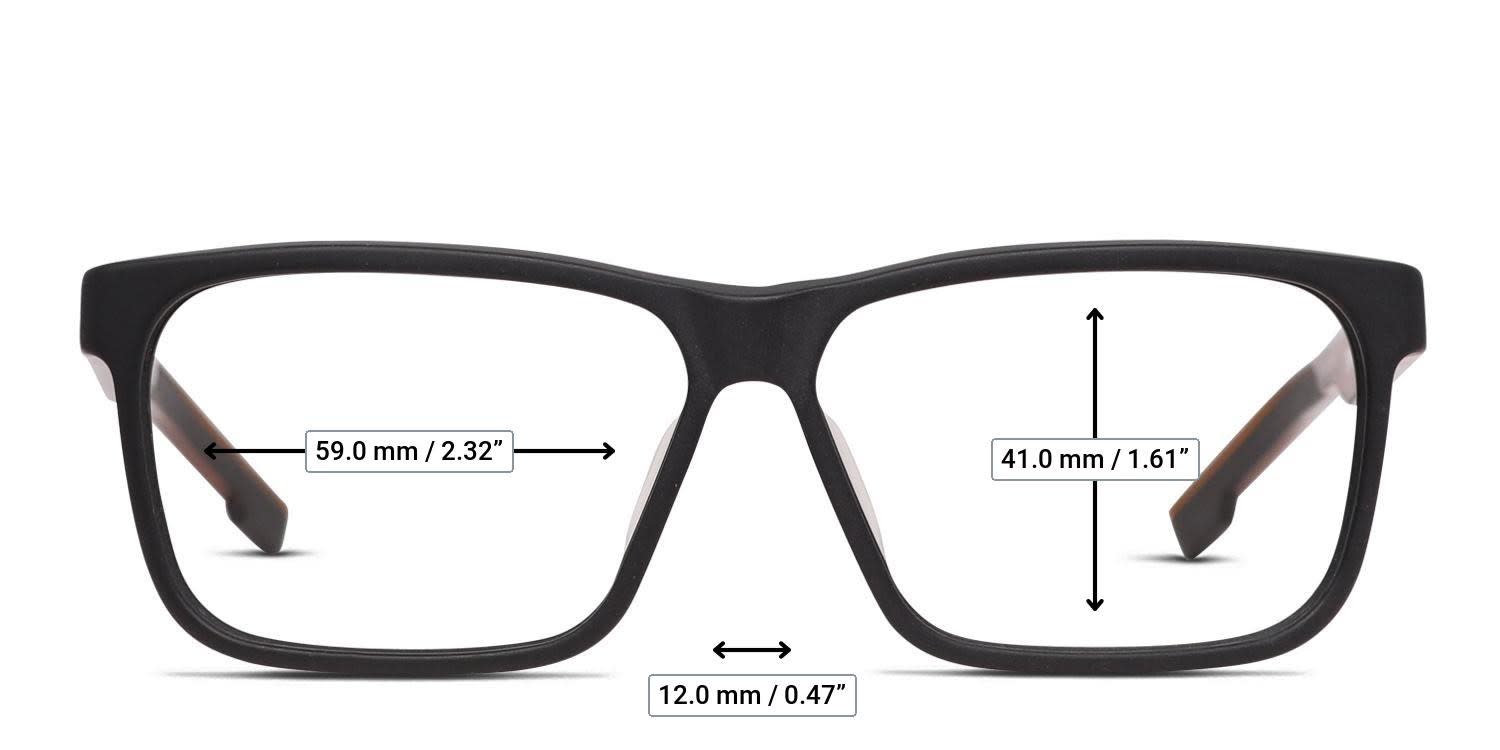 Spy Justice Black/Brown Eyeglasses | Includes Free Rx Lenses ...