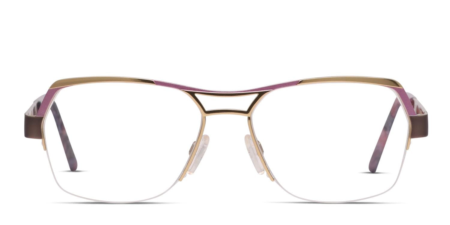 Cazal 1240 Gold/Purple Prescription Eyeglasses