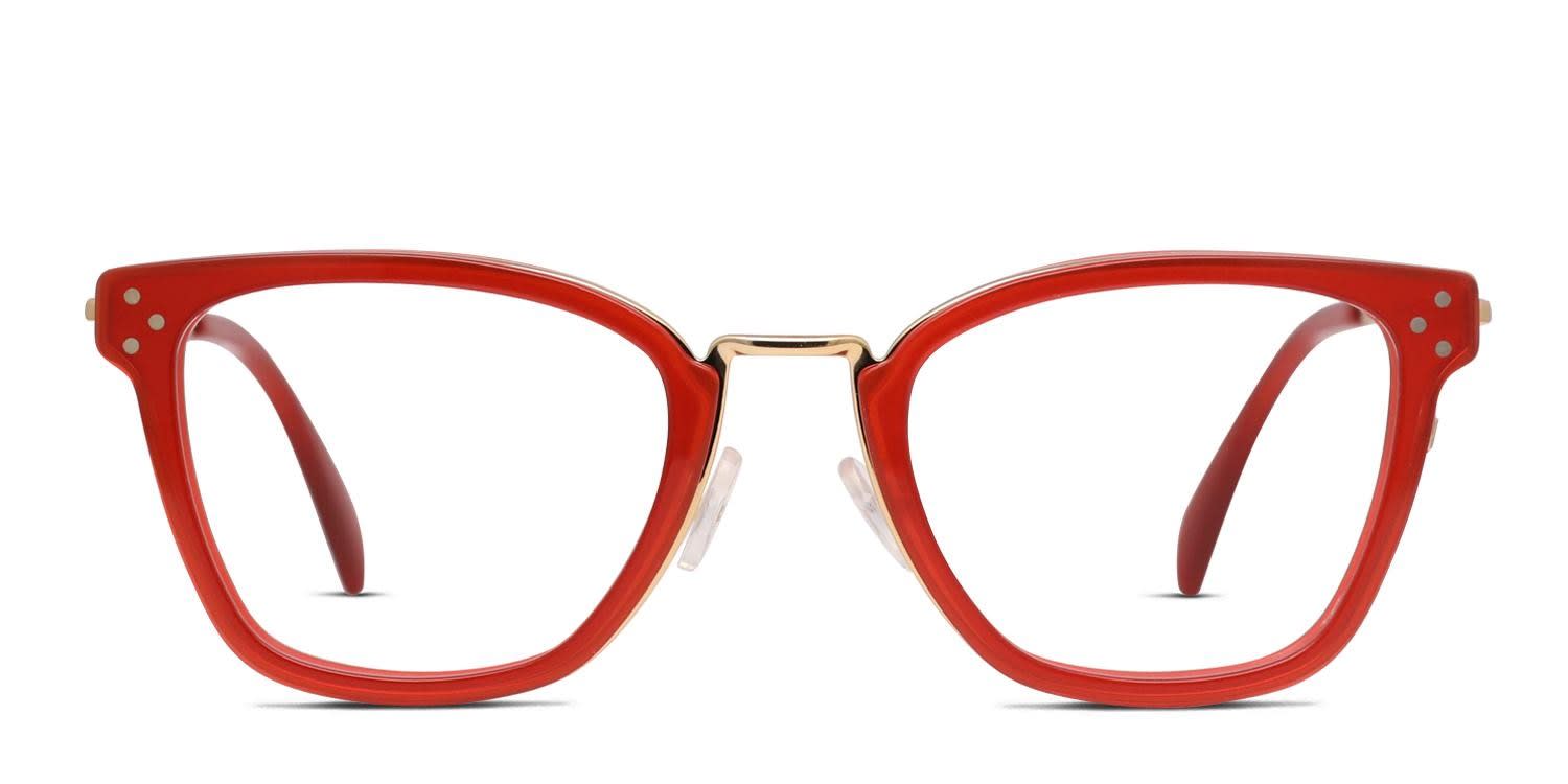 Celine CL50002U Red/Gold Eyeglasses | Includes Free Rx Lenses ...