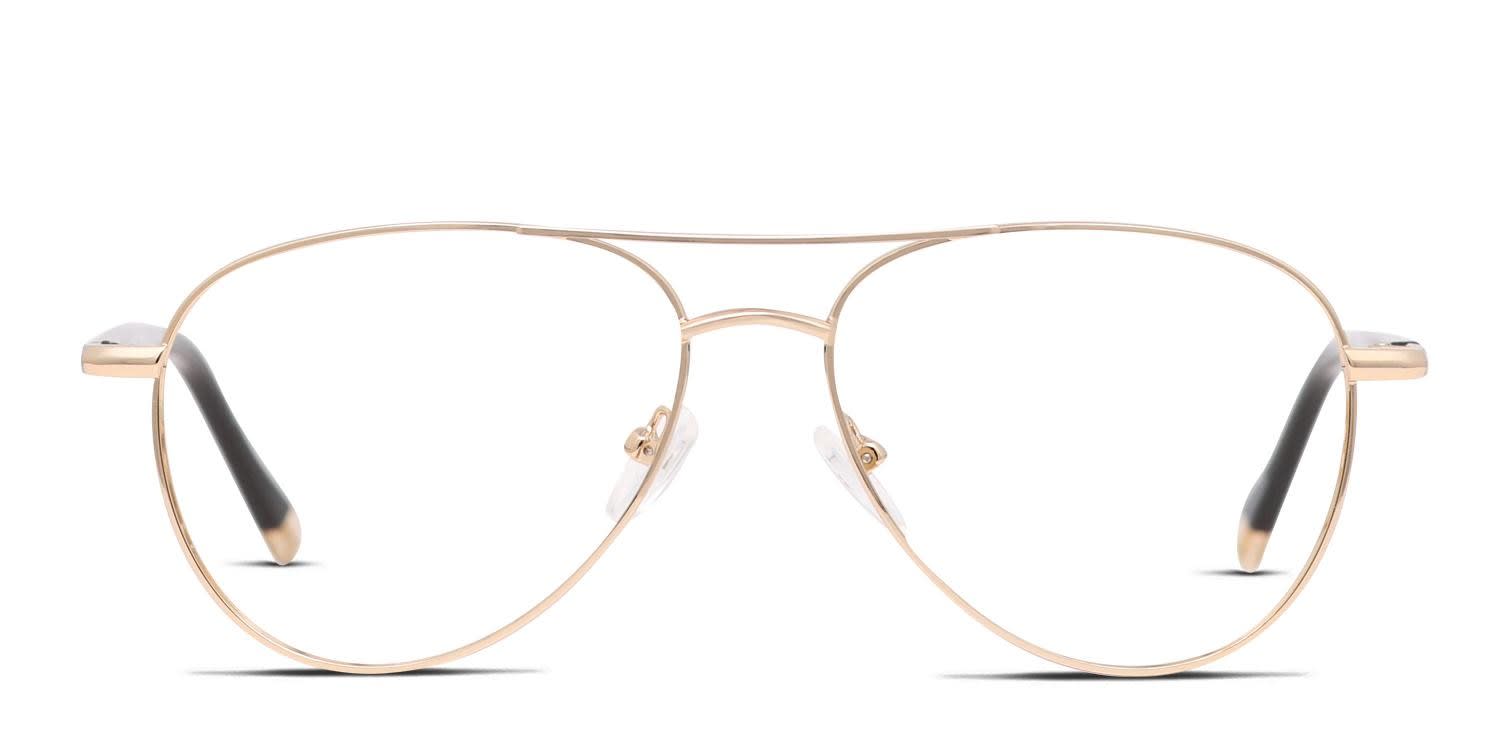 Le Specs House Party Gold Eyeglasses | Includes Free Rx Lenses ...