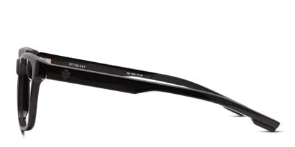 Spy Justice Shiny Black Prescription Eyeglasses
