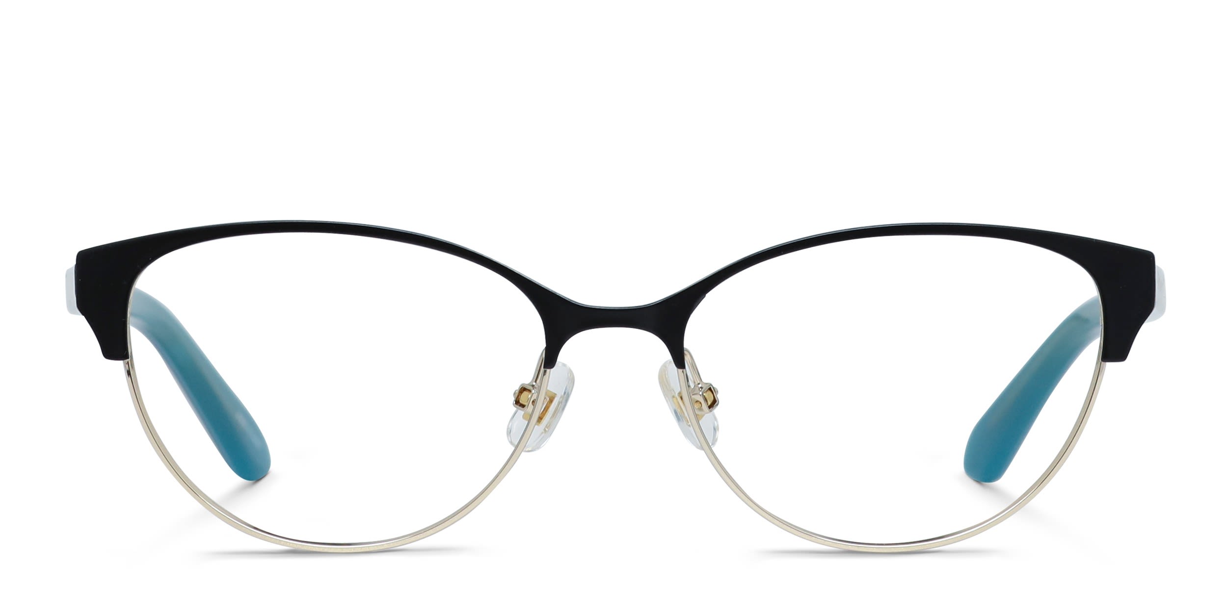 Kate Spade Emelyn Black, Gold Prescription Eyeglasses